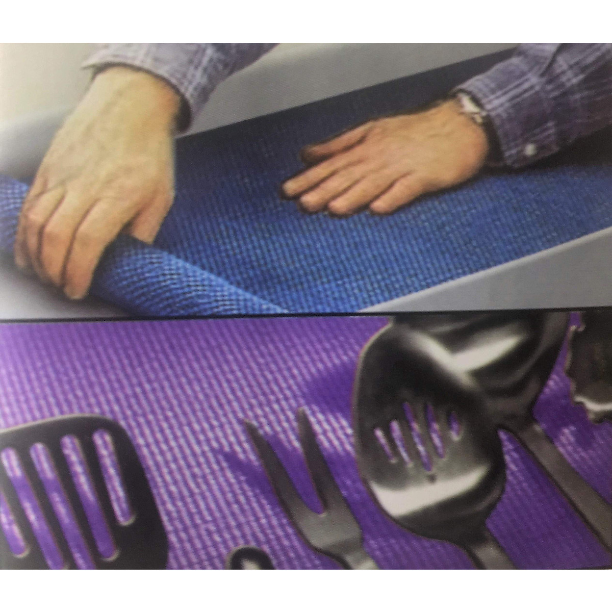 Better Home All Purpose Grip Lining Cushion Rubber Anti Slip, Drawer, Floor, Counter top, Shelf Liner, Non Adhesive (Brown)