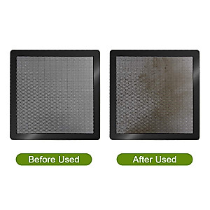 120mm 140mm PC Fan Dust Filter Magnetic Frame Computer Fan Grills Black Dust Mesh PC Cooler Filter Screen Dustproof Case Covers 5 Pack (120 * 120mm)