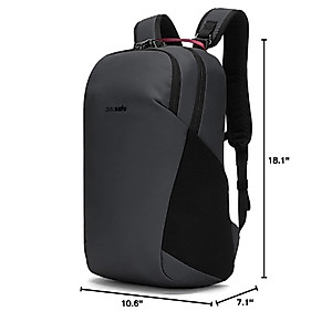 Pacsafe Vibe 20L Security & Anti-Theft Daypack - Slash Proof & Lockable, Slate