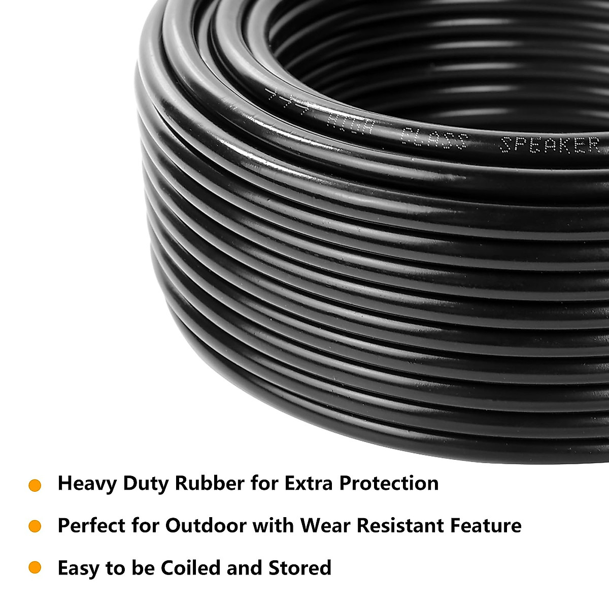 HBU 1 Pack 50 Feet Speakon to Speakon Cable - 50FT Studio Stage NL4FC Type Speak-On Male to Male Connection Wire - Live House PA DJ Loudspeaker Amplifier Audio Locking Extension Wiring 16 AWG