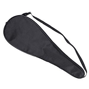 Badminton Racket Bag Lightweight Waterproof Racket Cover Bag Multi-use Racket Shoulder Bag Portable Squash Racket Cover with Zipper Closure&Adjustable Strap for Men Women Outdoor Indoor Sports