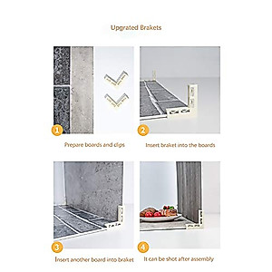 BEIYANG 2 PCS Professional Brackets for Photo Backdrop Board Compatible with 0.18-0.27in Boards