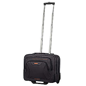 American Tourister Roller Case, Black (Black/Orange), 44 Centimeters