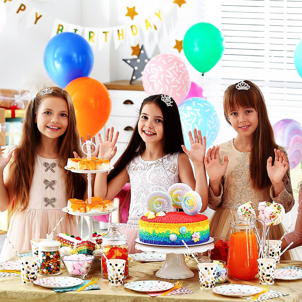 16 Pcs Princess Tiara Comb Small Crystal Rhinestone Crown Hair Comb for Women Girl Wedding Birthday Party Supply (Retro Style)