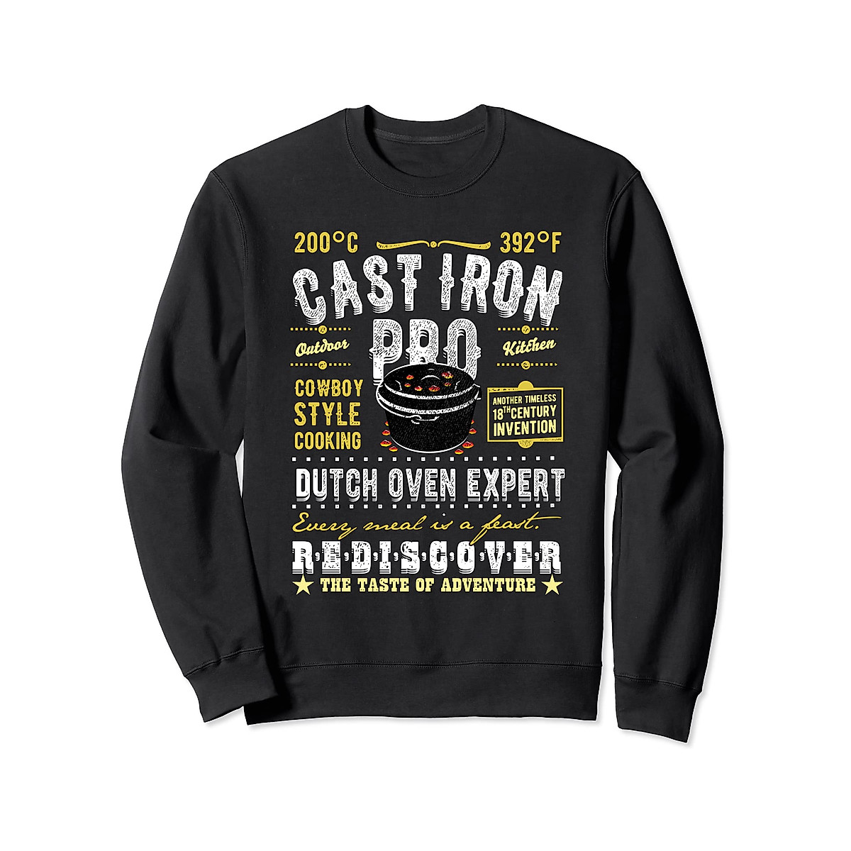 Dutch Oven Cast Iron Pro BBQ Dutch Oven Sweatshirt