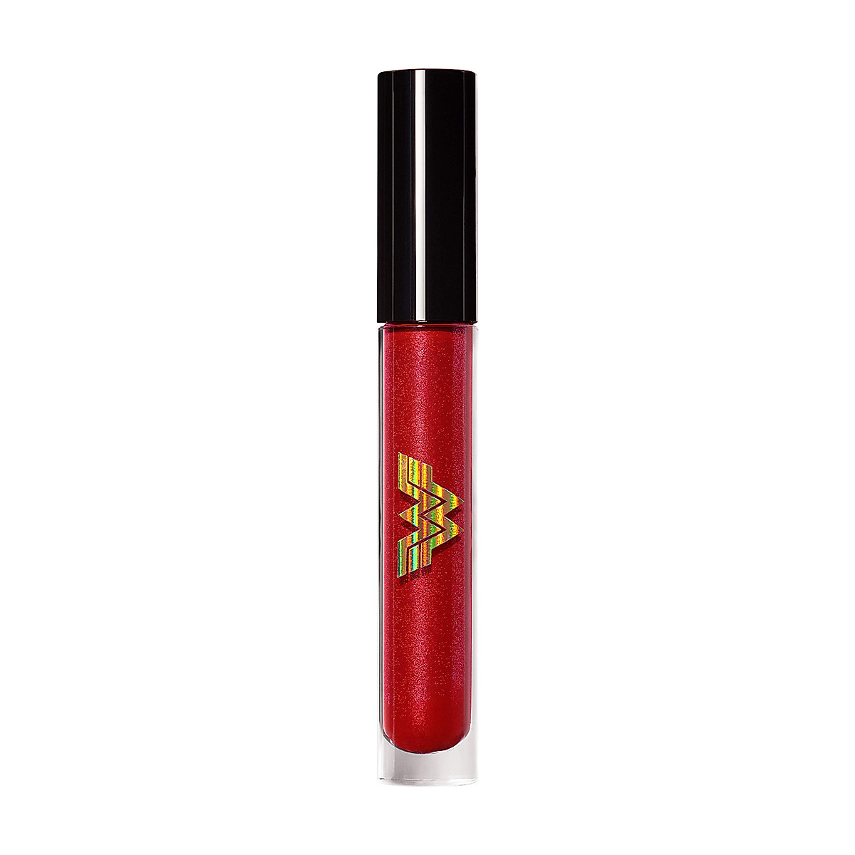 Revlon x WW84 Wonder Woman Warrior Glitter Lipcolor, Transforming Matte to Shimmer Full Coverage Liquid Lipstick in Red, 001 Fight For It, 0.12 fl oz