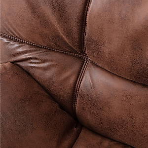 CH CHARME HOUSE Bed Convertible futon Couch with Adjustable Backrest, Modern Sleeper Sofa for Office Living Bedroom and Sitting Room, Brown