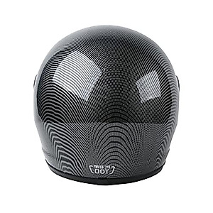 TCT-MOTORPARTS DOT Adult Motocross Helmet Carbon Fiber Flip Up Full Face Motorcycle Street Black Helmet for Women Men (Adult, Small)