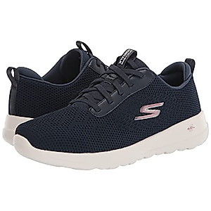 Skechers Women's GO Walk Joy-MONOMESH Bungee Sneaker, Navy/White, 7