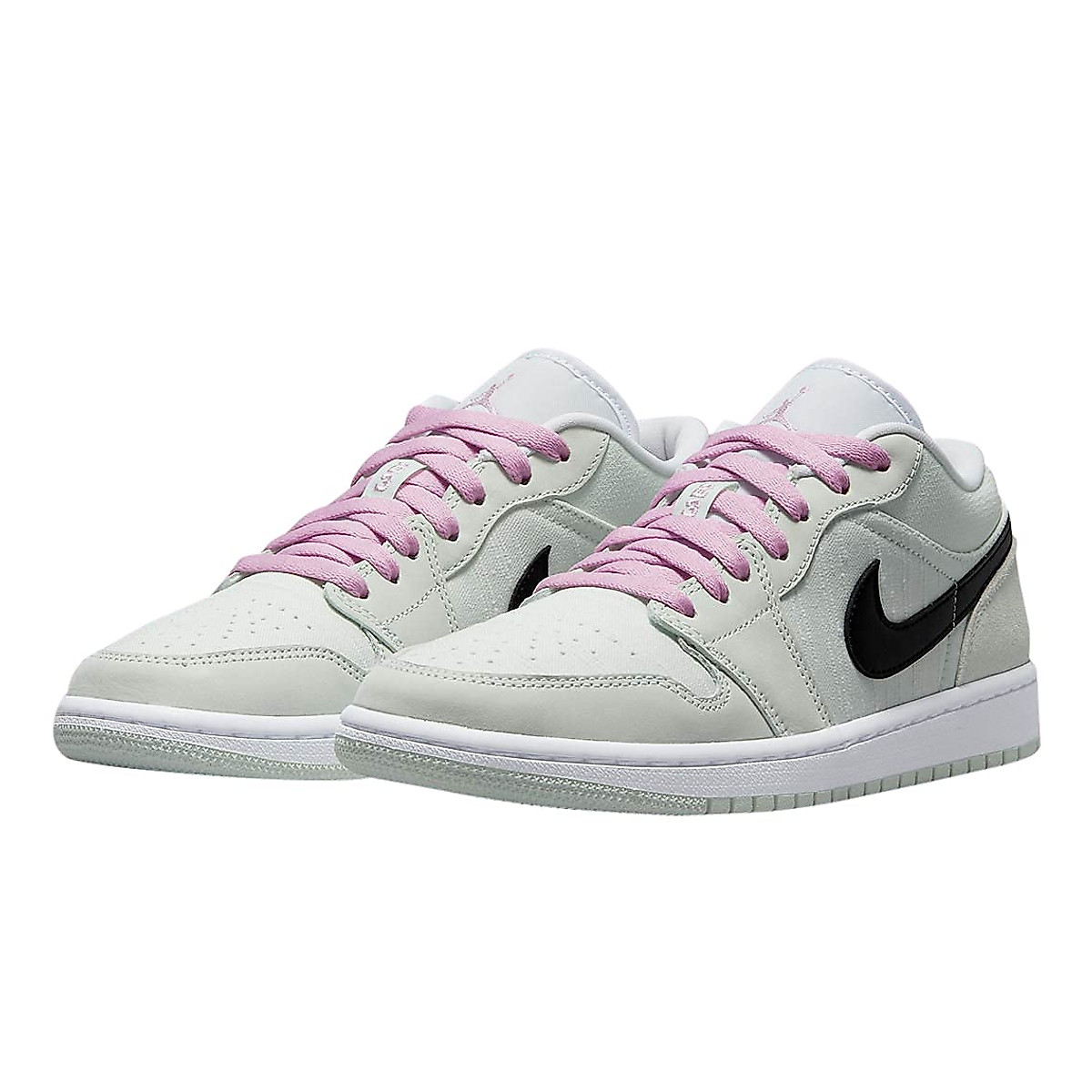Nike Women's WMNS Air Jordan 1 Low Se Barely Green, Barely Green/Black, 7.5W