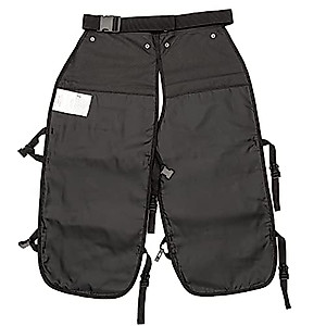 FORESTER Chainsaw Apron Chaps with Pocket & Adjustable Belt (37" Grey)