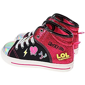 L.O.L. Surprise! Girls Rocker Diva Hightop Sneakers, Size 11 Black Pink