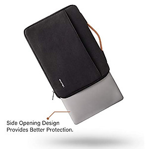 Civoten 14 Inch Laptop Sleeve Case Notebook Bag 360° Protective Handbag for 15" New MacBook Pro/Lenovo Flex 4/ThinkPad X1 Carbon L480 T480s E480/HP Pavilion X360/Dell Latitude 5490 7490 2018, Black