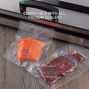 Wevac 6” x 10” 200 Count Food Vacuum Sealer Bags Keeper, PreCut Pint, Ideal for Food Saver, BPA Free, Commercial Grade, Great for storage, meal prep and Sous Vide