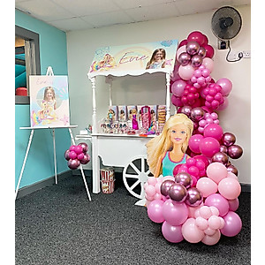 Kelfara Pink Balloons Metallic Hot Pink Balloons 60PCS 12inch Light Pink Dark Magenta Pink Latex Balloons for Grils Birthday Princess Baby Shower Wedding Party Supplies Decoration