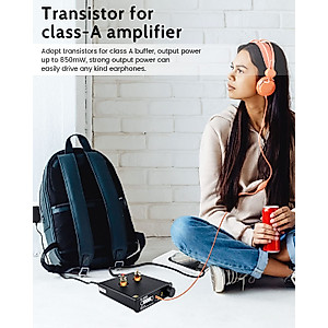 FX-Audio Tube-02 Pro Tube Headphone Amplifier, Vacuum 5725 Tube Preamp, Mini Hi-Fi Integrated Stereo Class A amp Supports 32-600 ohms of Headphones, for Stereo Amplifier/Active Speaker