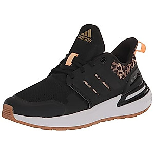 adidas RapidaSport Running Shoe, Black/Black/Gold Metallic, 13 US Unisex Little Kid
