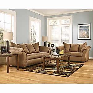 Signature Design by Ashley Darcy Casual Plush Loveseat, Brown