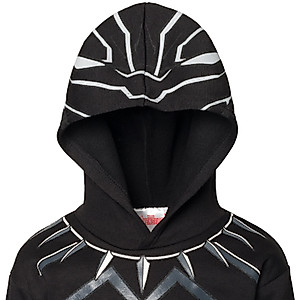 Marvel Avengers Black Panther Little Boys Fleece Athletic Pullover Hoodie and Pants Outfit Set 7-8