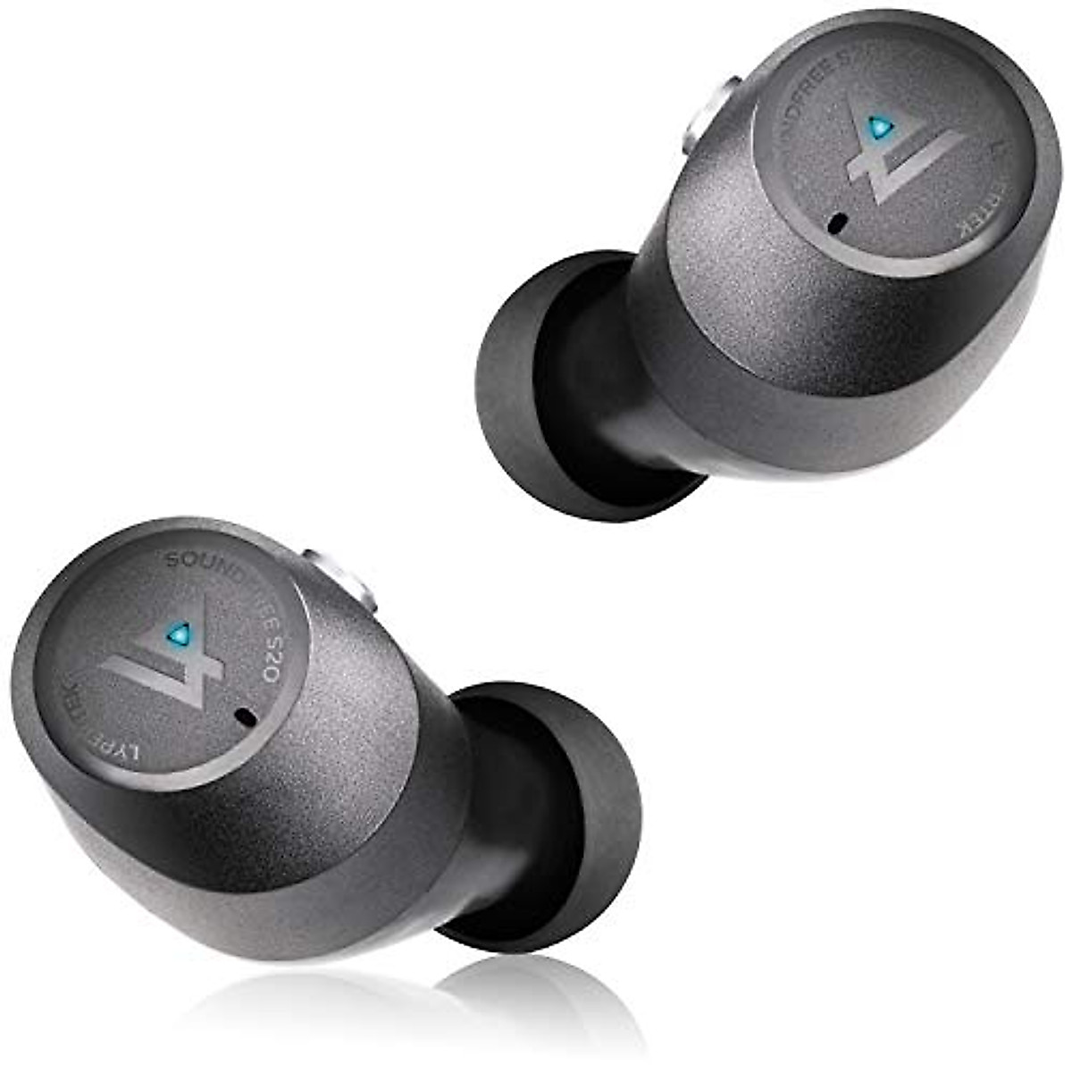 LYPERTEK SoundFree S20 - True Wireless in-Ear Headphone with QuickConnect, Wireless Charging, Ambient Sound, IPX5, 8+40h Playtime, Black