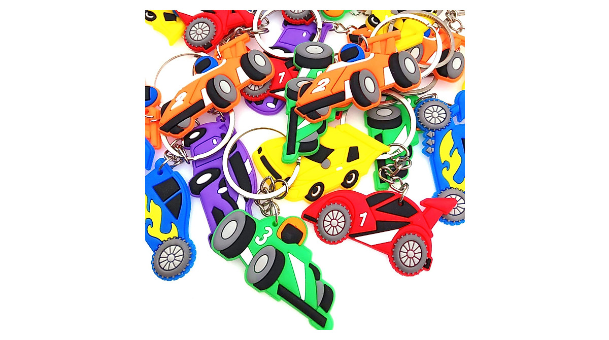 JZK 30-Pcs Kids Car Keyring Set - Perfect Party Favors