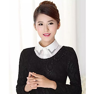 WENLOOY Fake Collar Detachable Blouse Dickey Collar Half Shirts Faux False Collar for Women & Girls Favors
