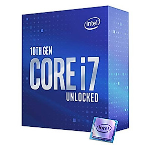 Intel Core i7-10700K Desktop Processor 8 Cores up to 5.1 GHz Unlocked LGA1200 (Intel 400 Series Chipset) 125W (BX8070110700K)