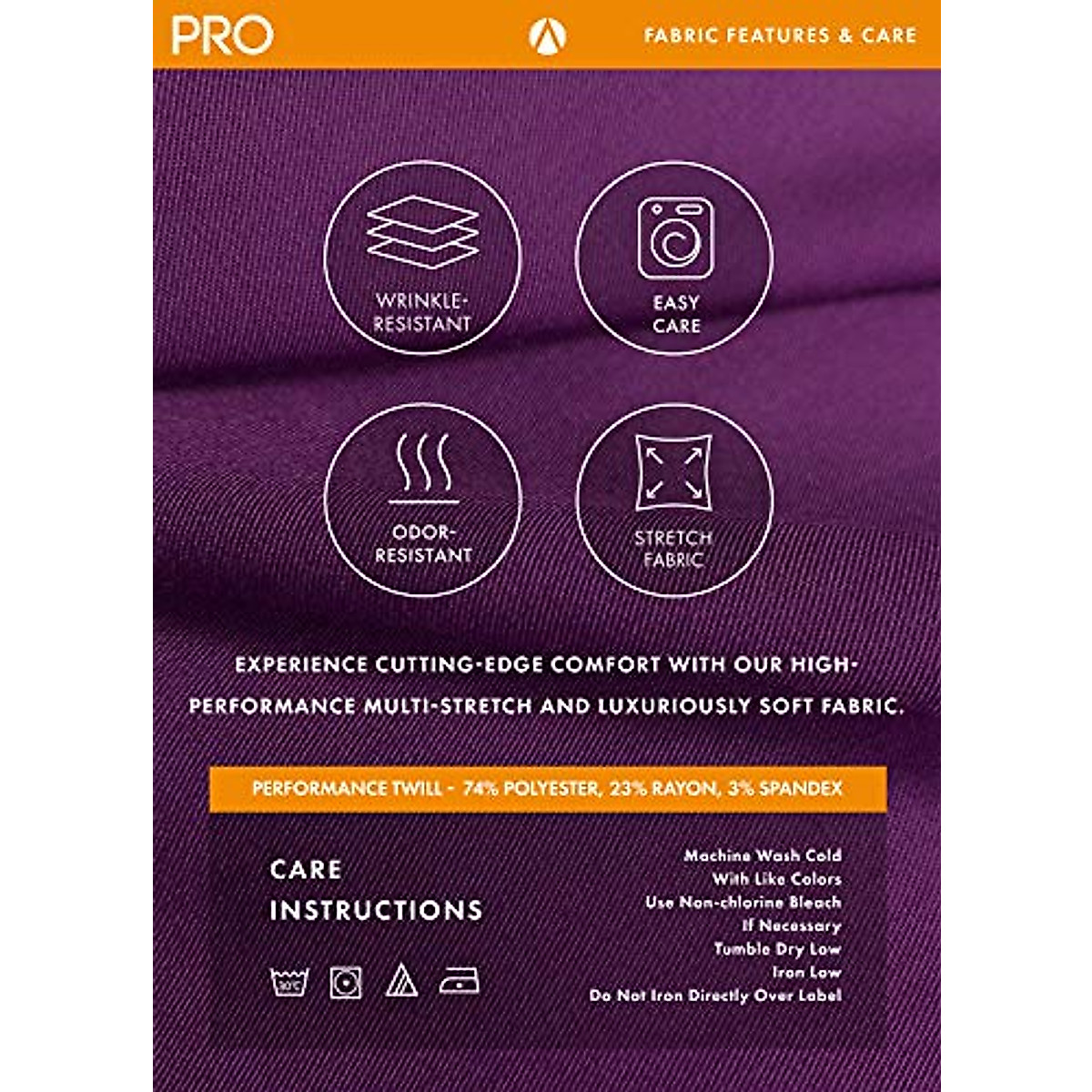 Adar Pro Scrubs for Women - Ultimate Yoga Jogger Scrub Pants - P7104 - Black - M