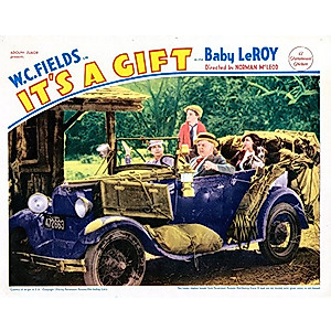 Posterazzi It'S A Gift Us Lobbycard From Left: Kathleen Howard Tommy Bupp W C Fields Jean Rouverol 1934 Movie Masterprint Poster Print, (28 x 22)