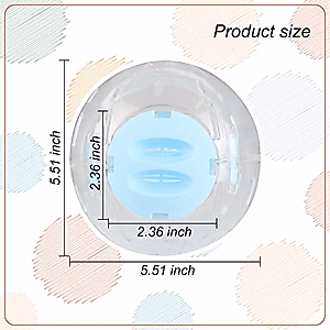 Andiker Hamster Ball, 5.52in Transparent Hamster Running Ball with Breathable Holes Easy to Install Hamster Exercise Ball for Small Animals to Keep Fit or Do More Sports Hamster Wheels