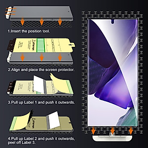 LK 2 Pack for Samsung Galaxy Note 20 Ultra Screen Protector [Not Glass] with 2 Pack Camera Lens Protector, Bubble Free Screen Protector for Note 20 Ultra