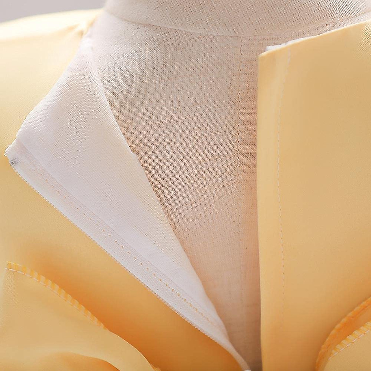 Dressy Daisy Baby Girls Wedding Flower Girl Pageant Dress Party Tulle Skirt for Special Occasion Size 18-24 Months Yellow