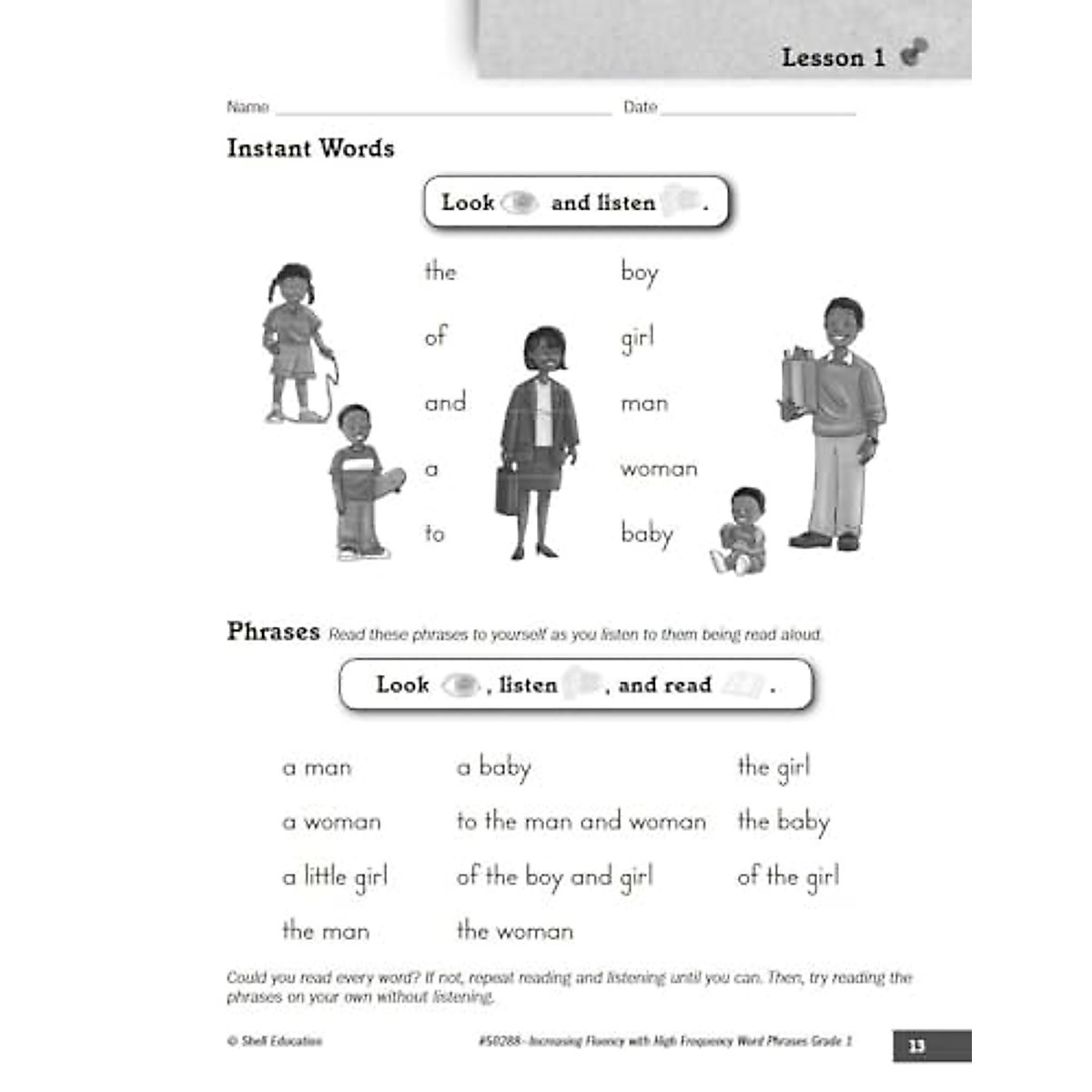 Increasing Fluency with High Frequency Word Phrases Grade 1 (Increasing Fluency Using High Frequency Word Phrases)