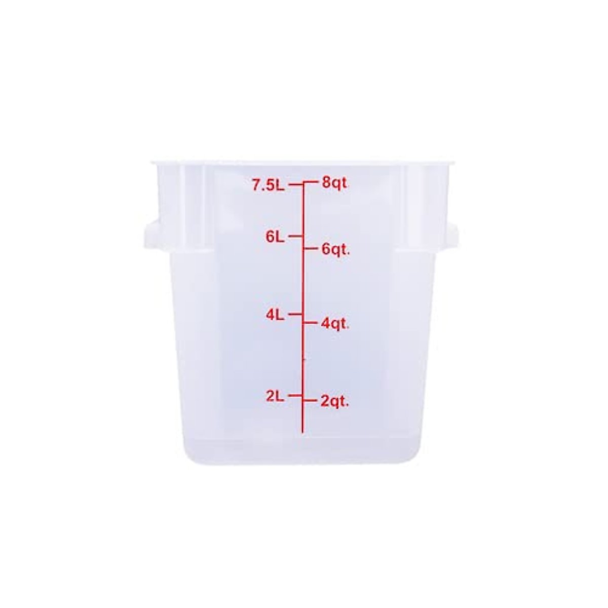 CenPro 29A-054 Square Food Storage Container - 8 Qt. Capacity - Translucent - NSF