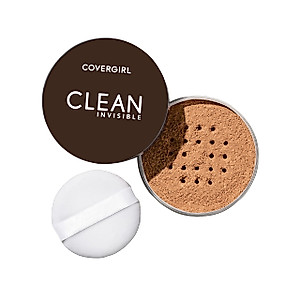 COVERGIRL Clean Invisible Loose Powder - Loose Powder, Setting Powder, Vegan Formula - Translucent Deep, 20g (0.7 oz)