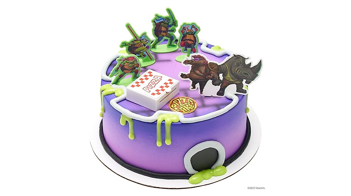 TMNT Pizza Power Cake Topper & Launcher | Birthday Party Decor