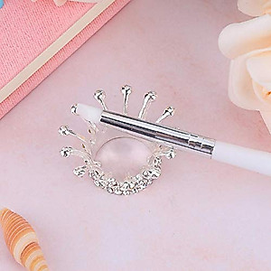 Nail Art Brush Holder, 3 Types Crown Design Nail Art Brush Holder Set Pen Displayer Stand Tools Brush Holders(2)