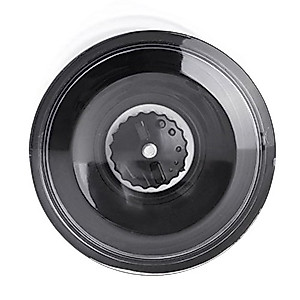 BlueSnail Manual Grips Glass Salt Pepper Grinder Seasoning Bottle (5.1", Black)