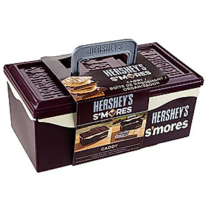 Hershey's S'mores Caddy | For S'mores on the Go | Store All the Essentials for Making S'mores | Perfect for Camping, Picnics, and Tailgating | Removable Tray and Carrying Handle | 00262HSY