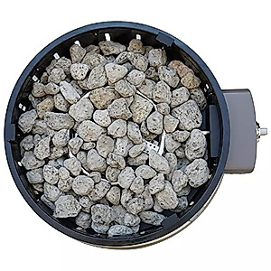 Bond Platinum Portable Gas Fire Pit 65,000 BTUs (Stones, Gas Hose, and Tank Seat Included)