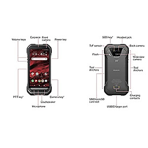 Kyocera DuraForce Ultra 5G UW E7110 | Ultra Rugged 5G Smartphone for Use on The Verizon Wideband Network in Black (Renewed)
