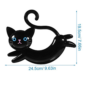 CATIEBYE Modern Towel Hanger for Kitchen Bathroom Towel Holder Wall-Mounted Bath Towel Rack Cat Towel Holder for Women Children