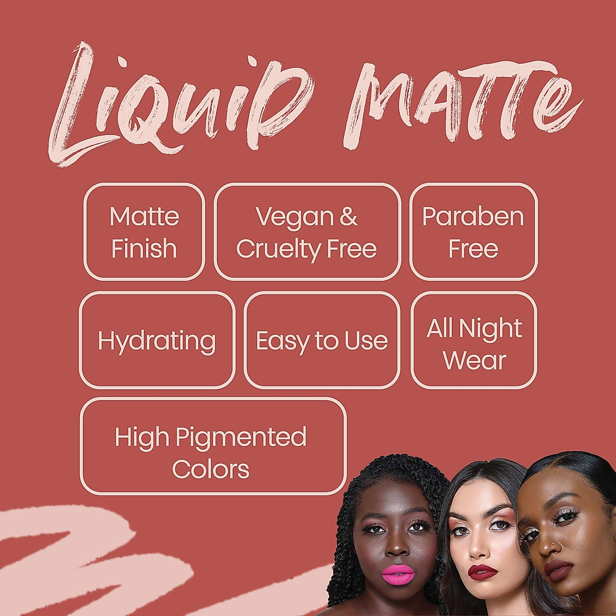 The Lip Bar | Vegan Liquid Matte Lipstick | High Pigment & Long-lasting | Bawse Lady - Blue Red