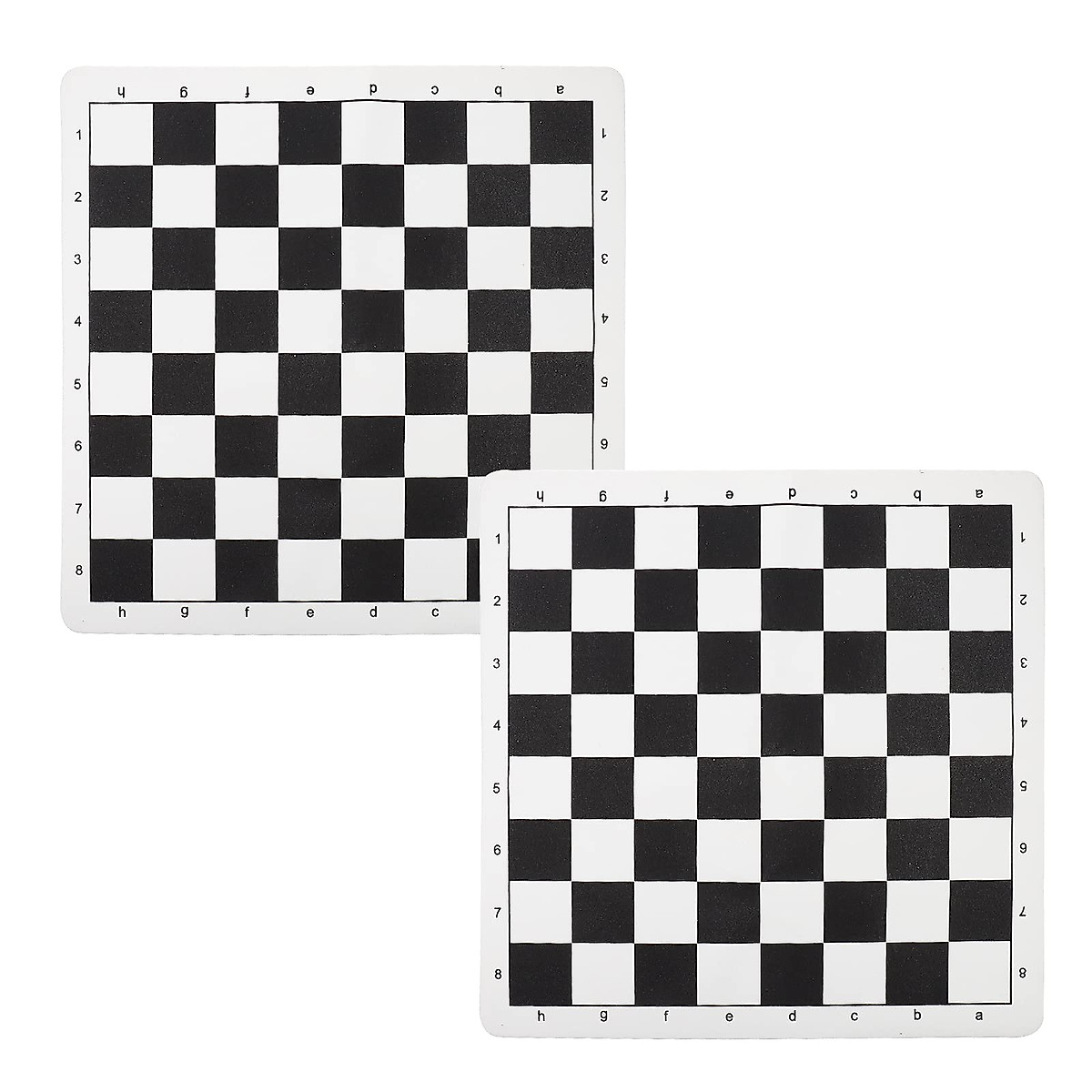 FOMIYES Board Game Table Mat 2pcs Roll Up Chess Board Portable Classic International Chess Board Mat Tournament Chess Sheet for Home Outdoor Picnic Board Game Mat
