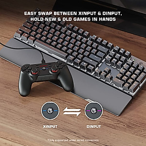 GameSir T3s Wireless Gaming Controller for Windows PC, Android TV Box, iOS & Android, Dual-Vibration Bluetooth Gamepad for Nintendo Switch