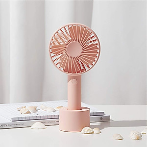Portable Handheld Fan, Personal Small Mini Battery Operated Desk Fan for Bedroom Camping Outdoor Office Travel (Sakura pink)