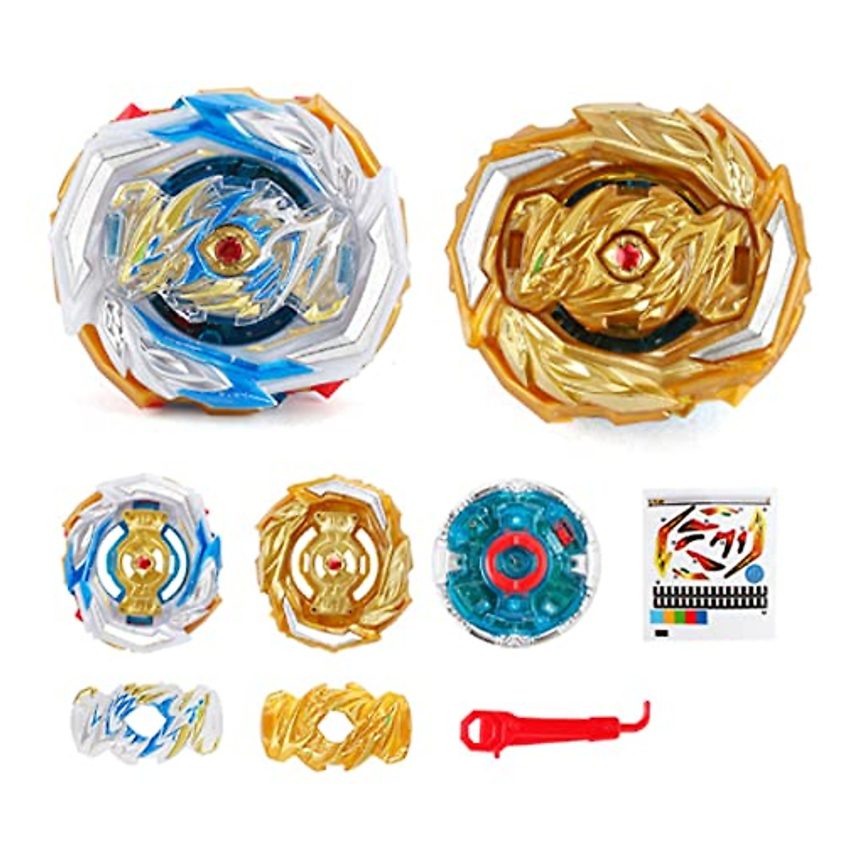 FANSETOYUMA Bey Battle Tops Hybrid Metal Fusion Burst Gyro with 4D Launcher Grip (B-154)