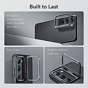 ESR for Samsung Galaxy S23 Plus Classic Kickstand Case, Adjustable Built-in Camera Ring Stand, Military-Grade Drop Protection, Case for Samsung S23 Plus, Shockproof Scratch-Resistant, Frosted Black