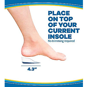 Dr. Scholl's Massaging Gel HEEL CUPS (One Size)// Absorb Shock All Day & Relieve Heel Pain