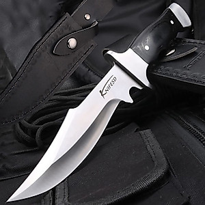 UMF 2 SET Fixed Blade Knives Skinning Knife Fix Blade Deer Hunting Knives with Sheath, Full Tang Sharp Knives for Men, Big Survival Bushcraft Knives for Camping Fishing Hiking Skinn and Outdoor